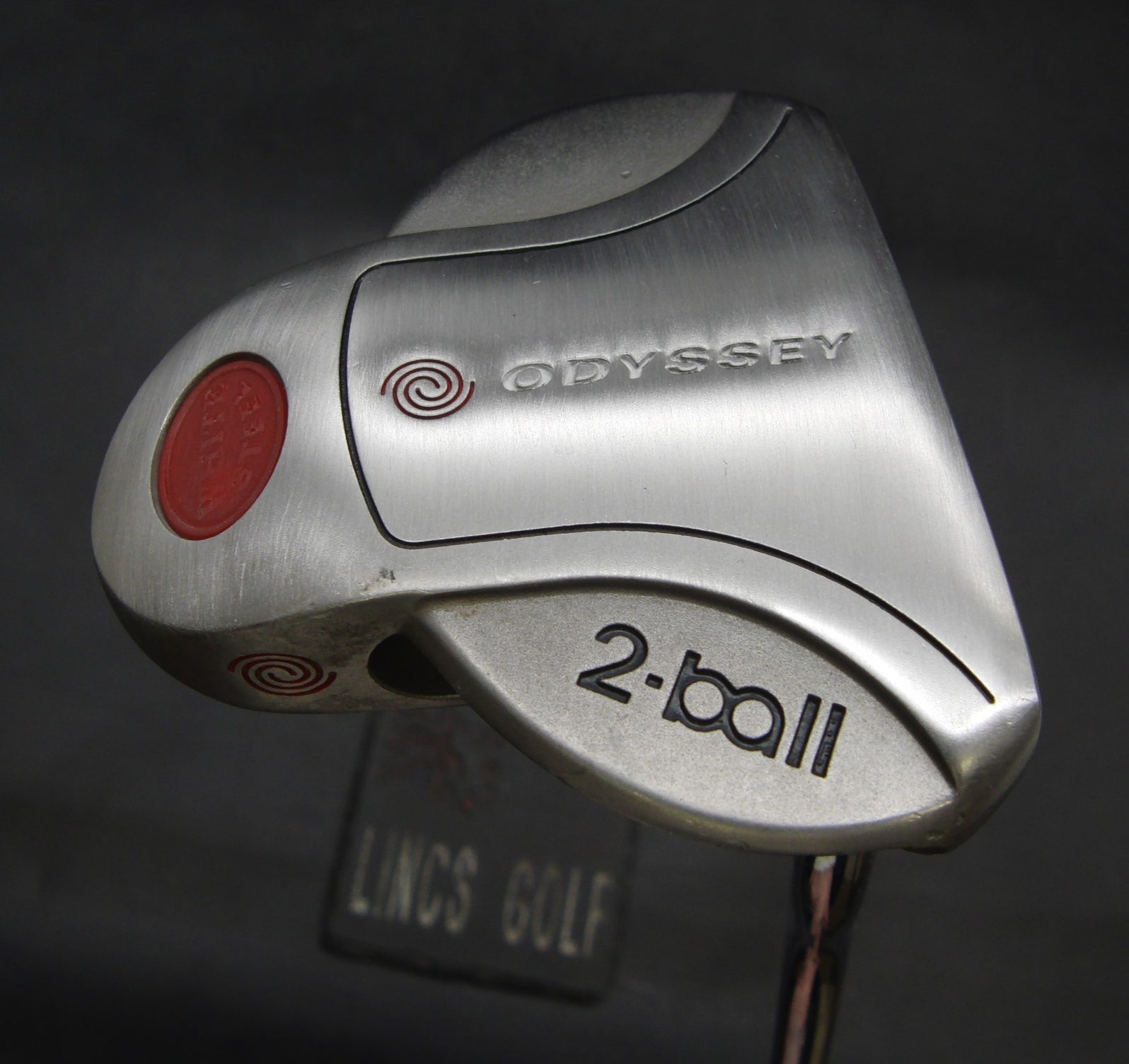 Odyssey White Steel 2-Ball Putter Steel Shaft 87cm Length Psyko Grip* — UKusedgolfclubs